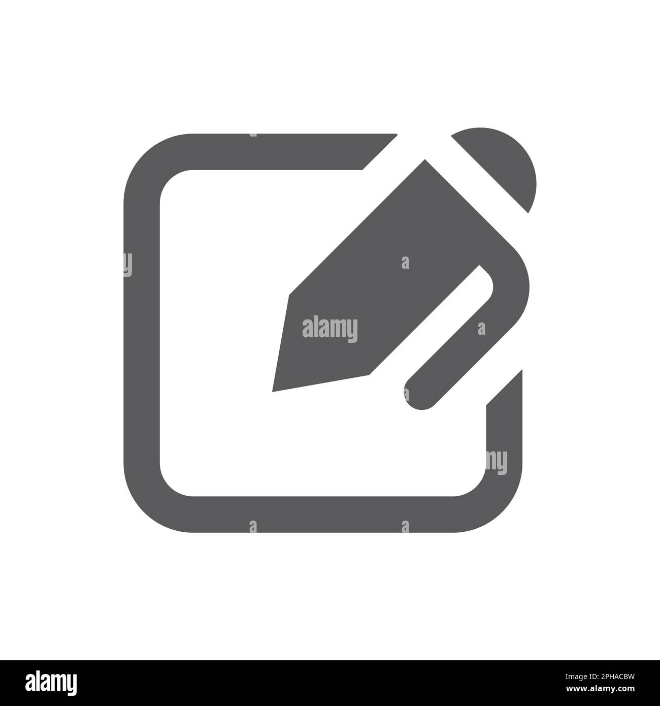 Pen and sign form fill vector icon. Edit, contact or document symbol ...