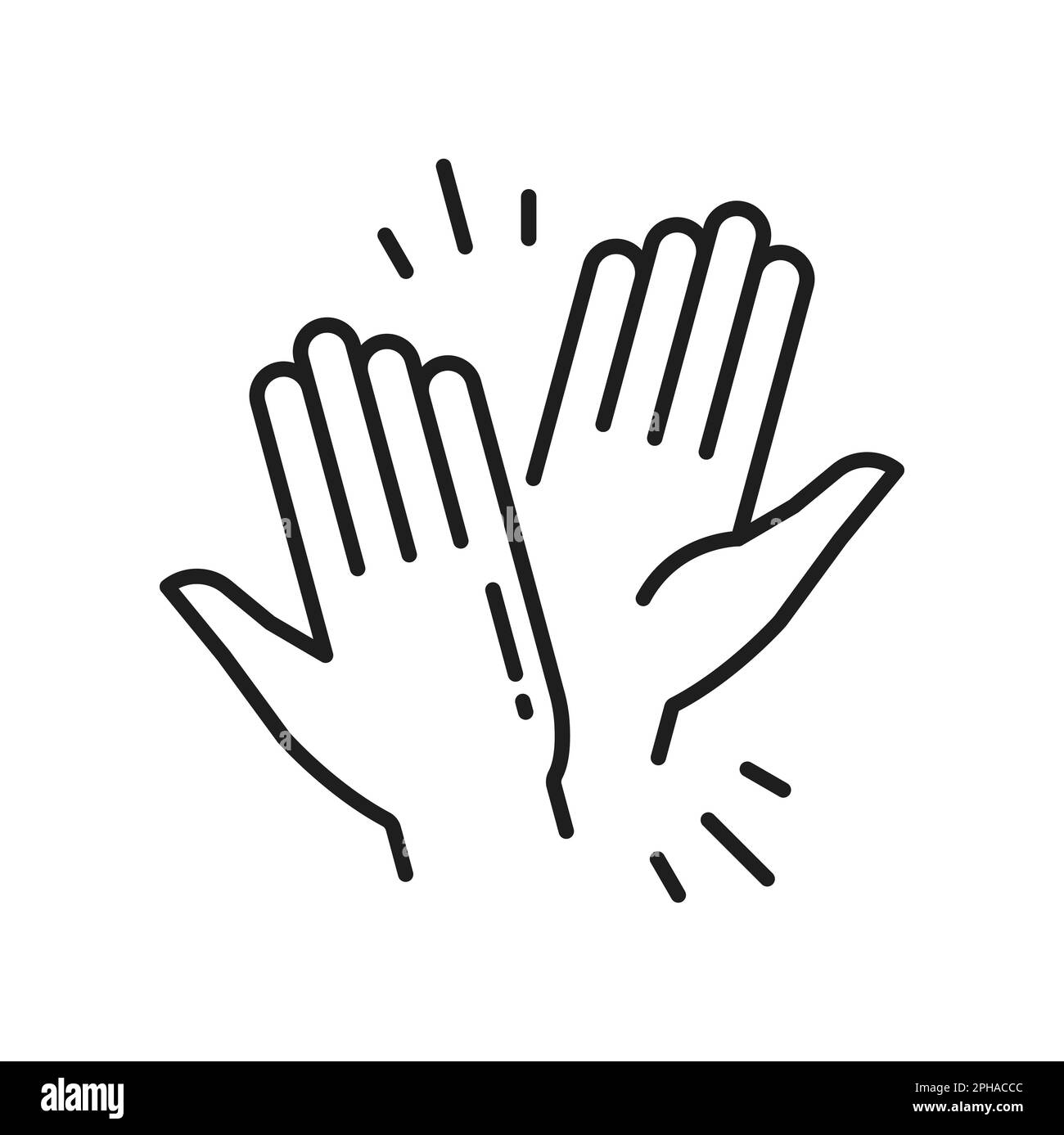 High Five Clipart Black And White
