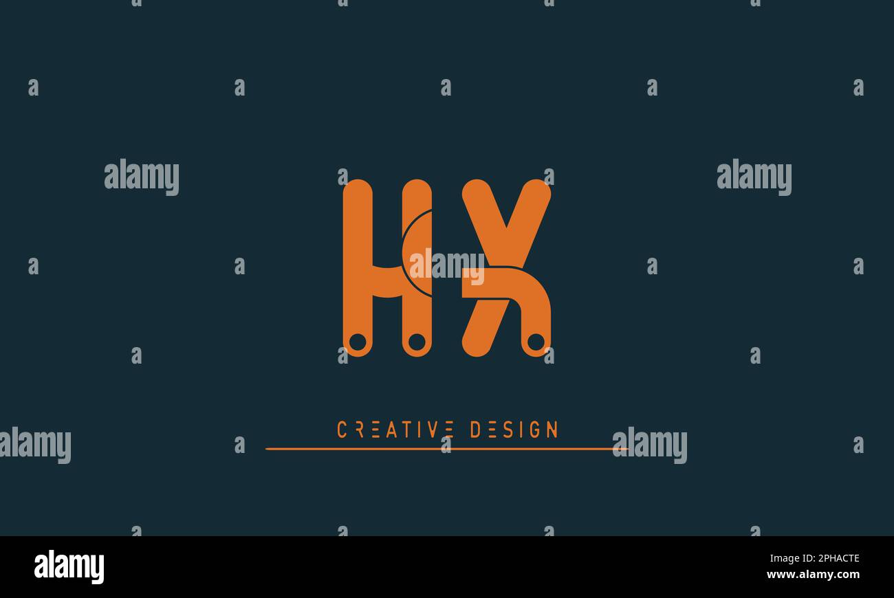 Hx letters Stock Vector Images - Alamy