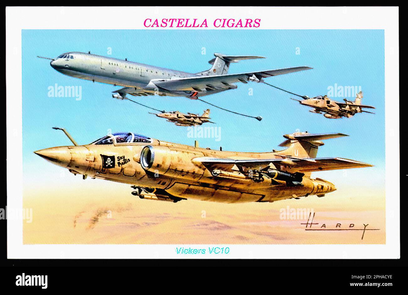 VC10 Tanker - Vintage Cigar Card Stock Photo - Alamy
