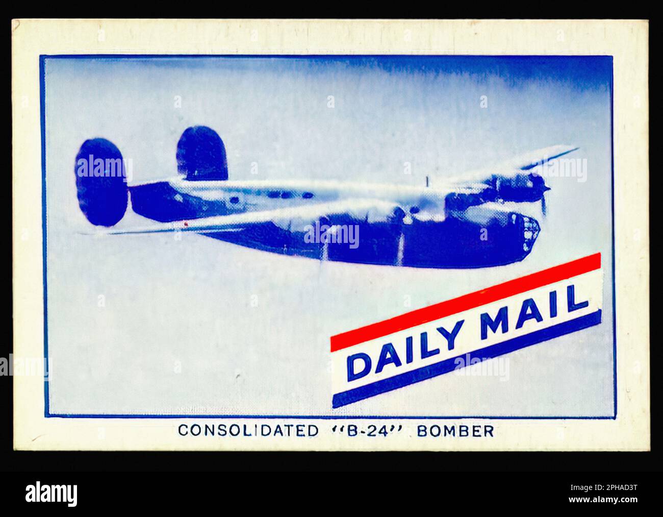 B24 Bomber - Vintage Cigarette Card Stock Photo - Alamy