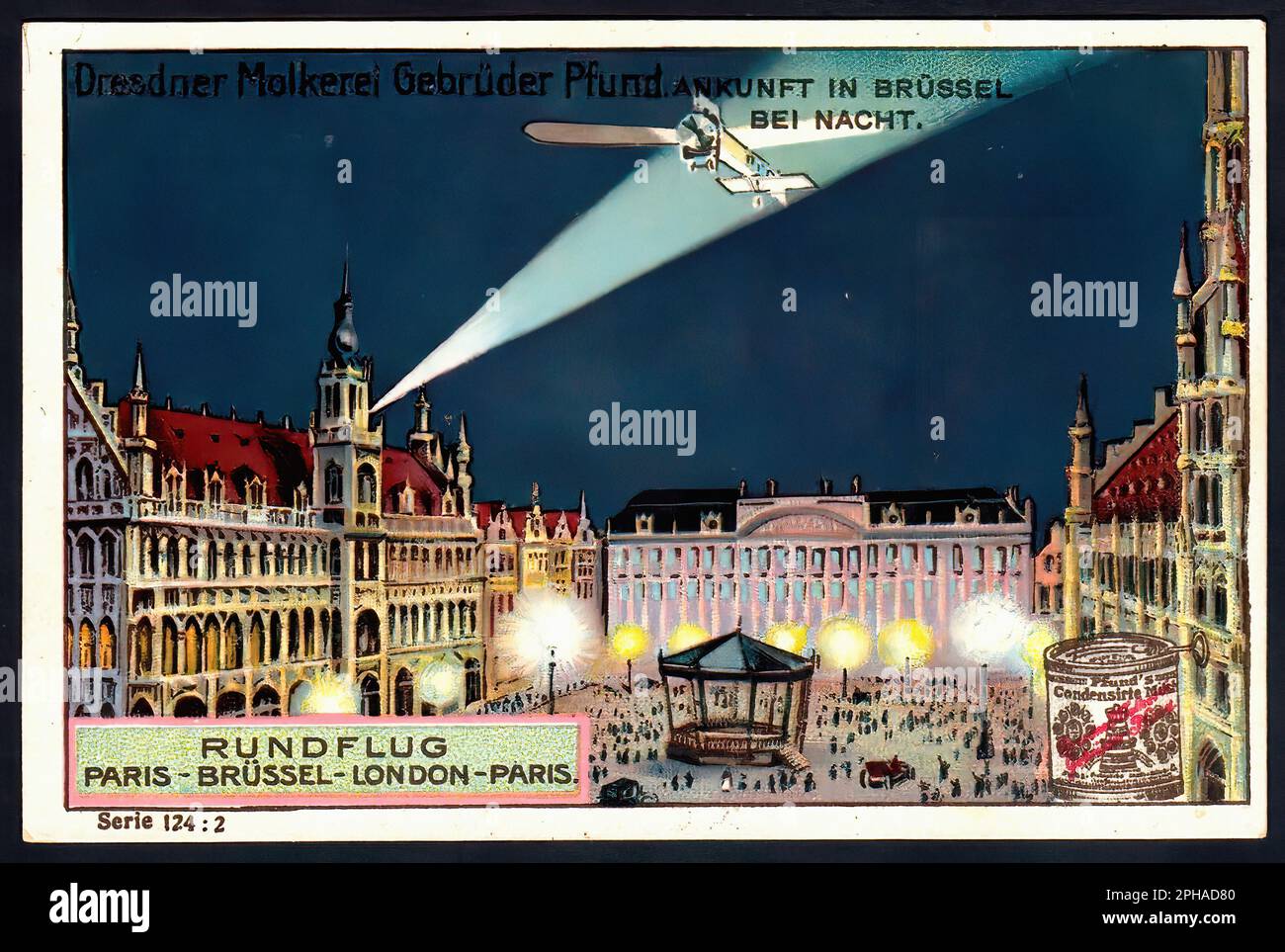 Circuit of Europe Race 1911 001 - Vintage German Tradecard Stock Photo ...