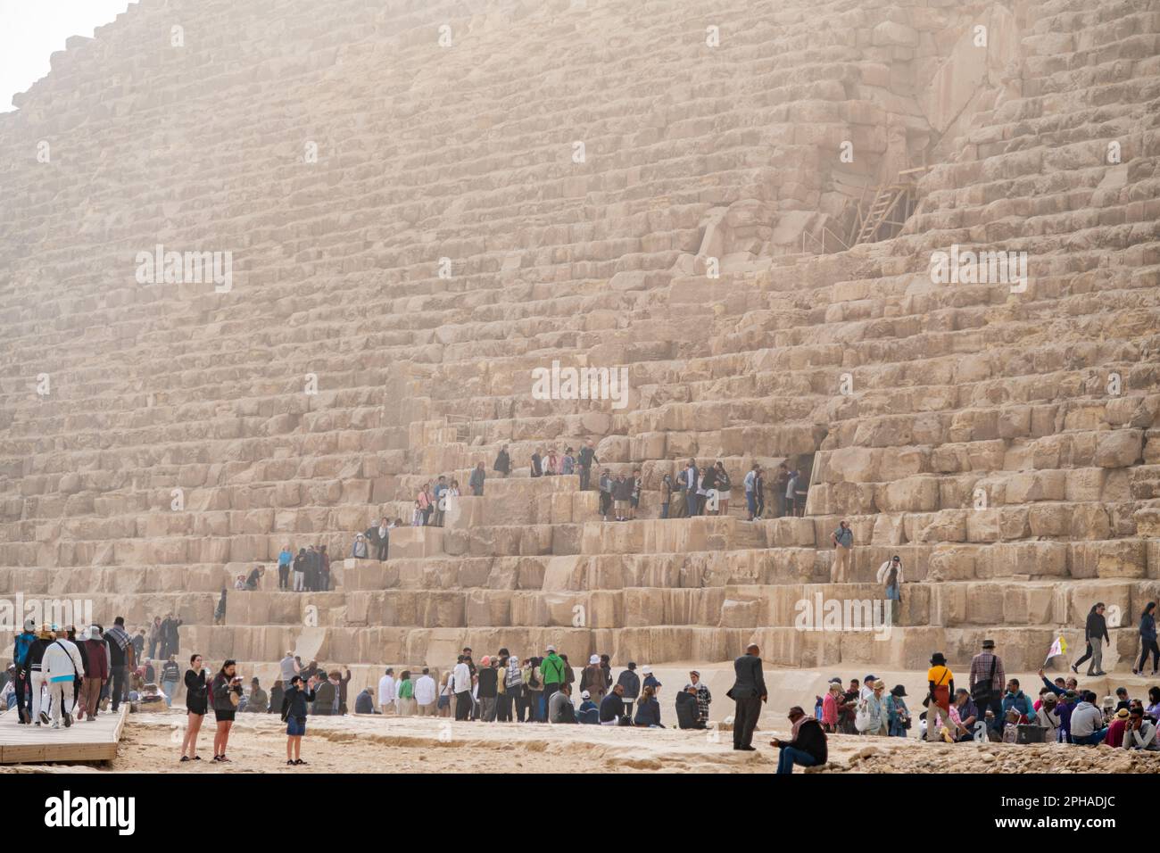 The entrance to the Great Pyramid of Giza in Egypt Stock Photo - Alamy