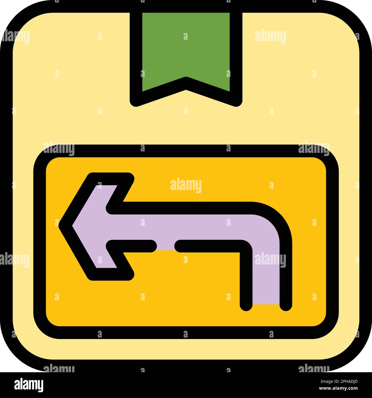 Return option icon. Outline Return option vector icon for web design ...
