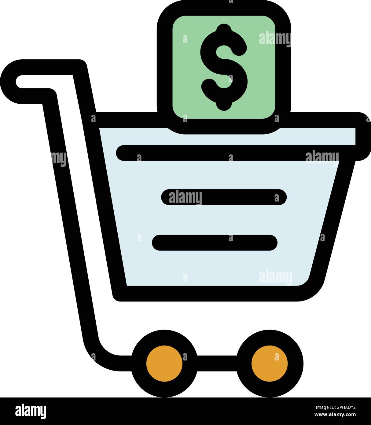 Shopping payment cancellation icon. Outline Shopping payment ...