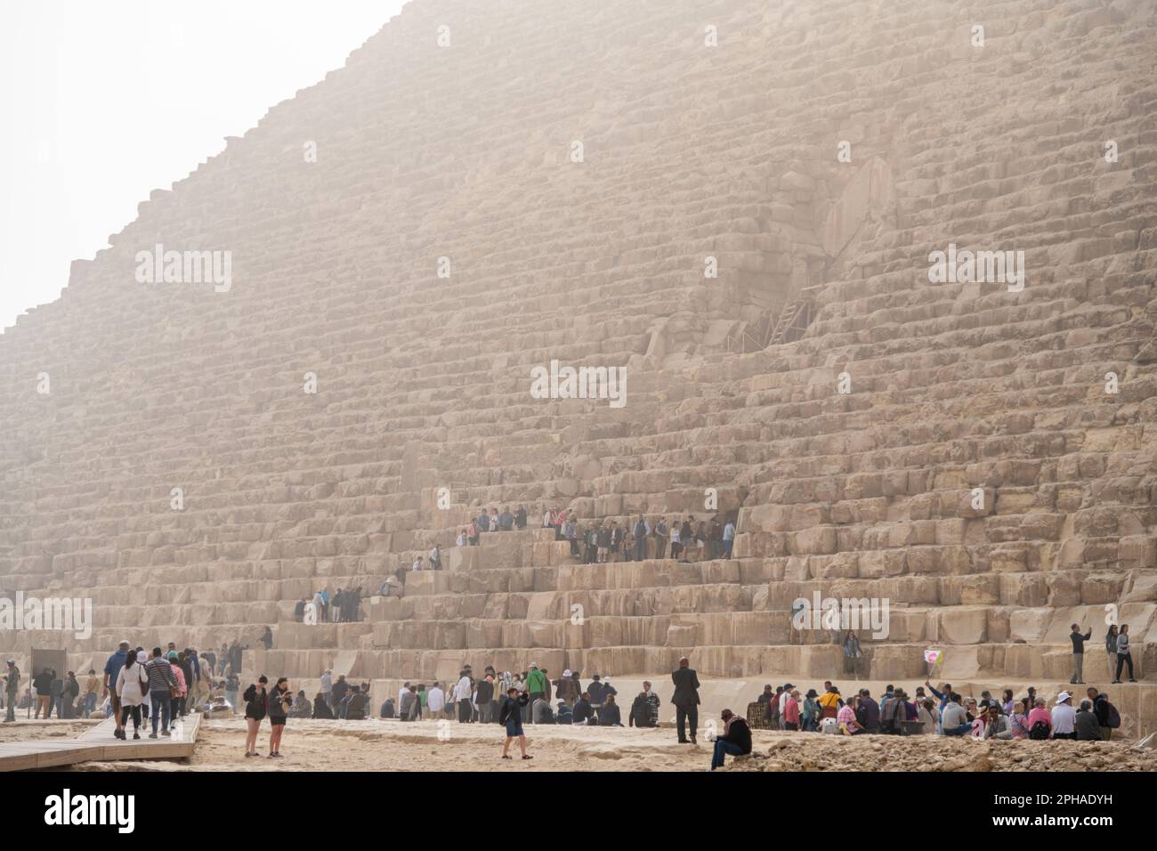 The entrance to the Great Pyramid of Giza in Egypt Stock Photo - Alamy