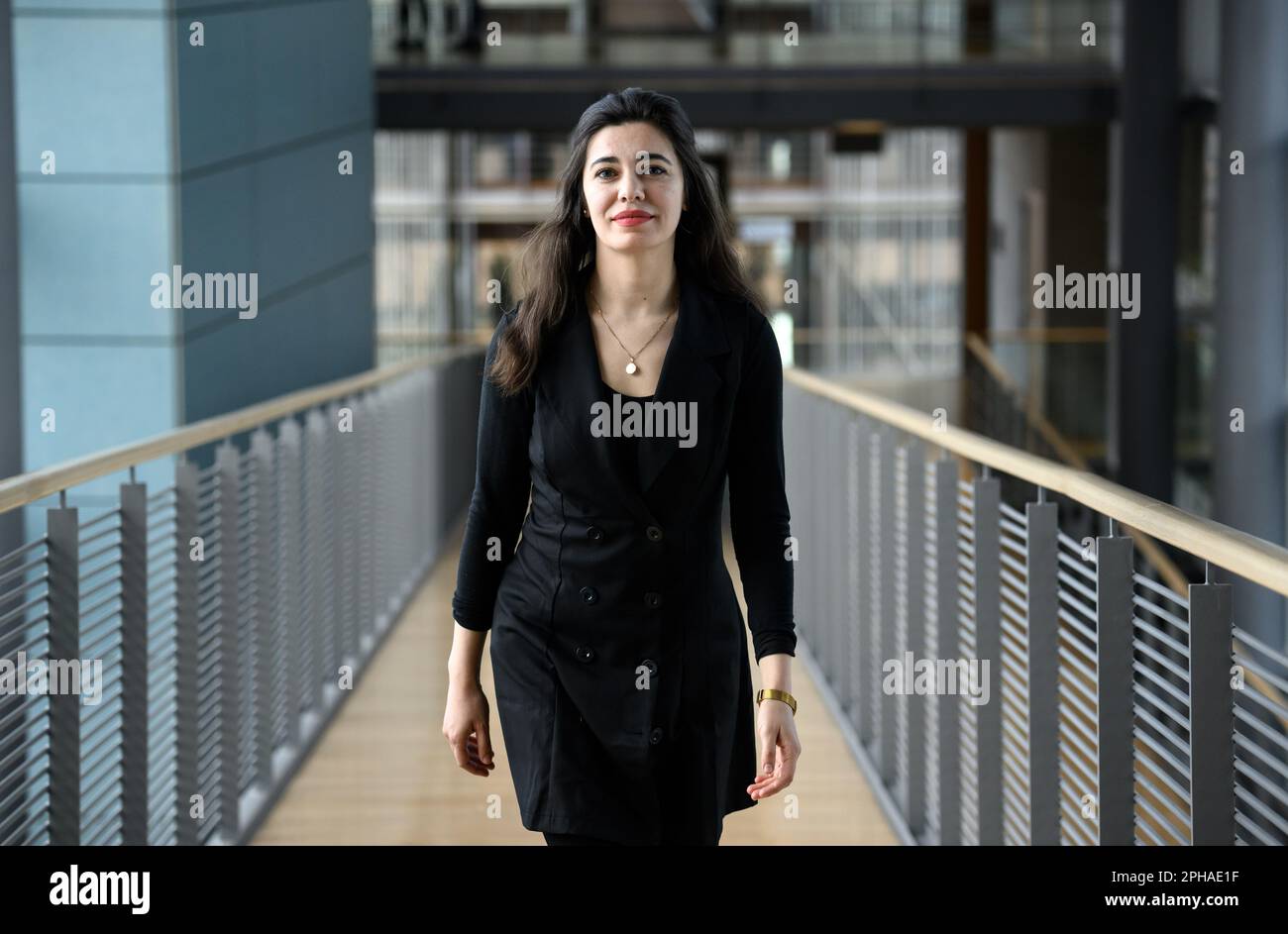 Berlin, Germany. 27th Mar, 2023. Gazelle Sharmahd, daughter of Jamshid ...