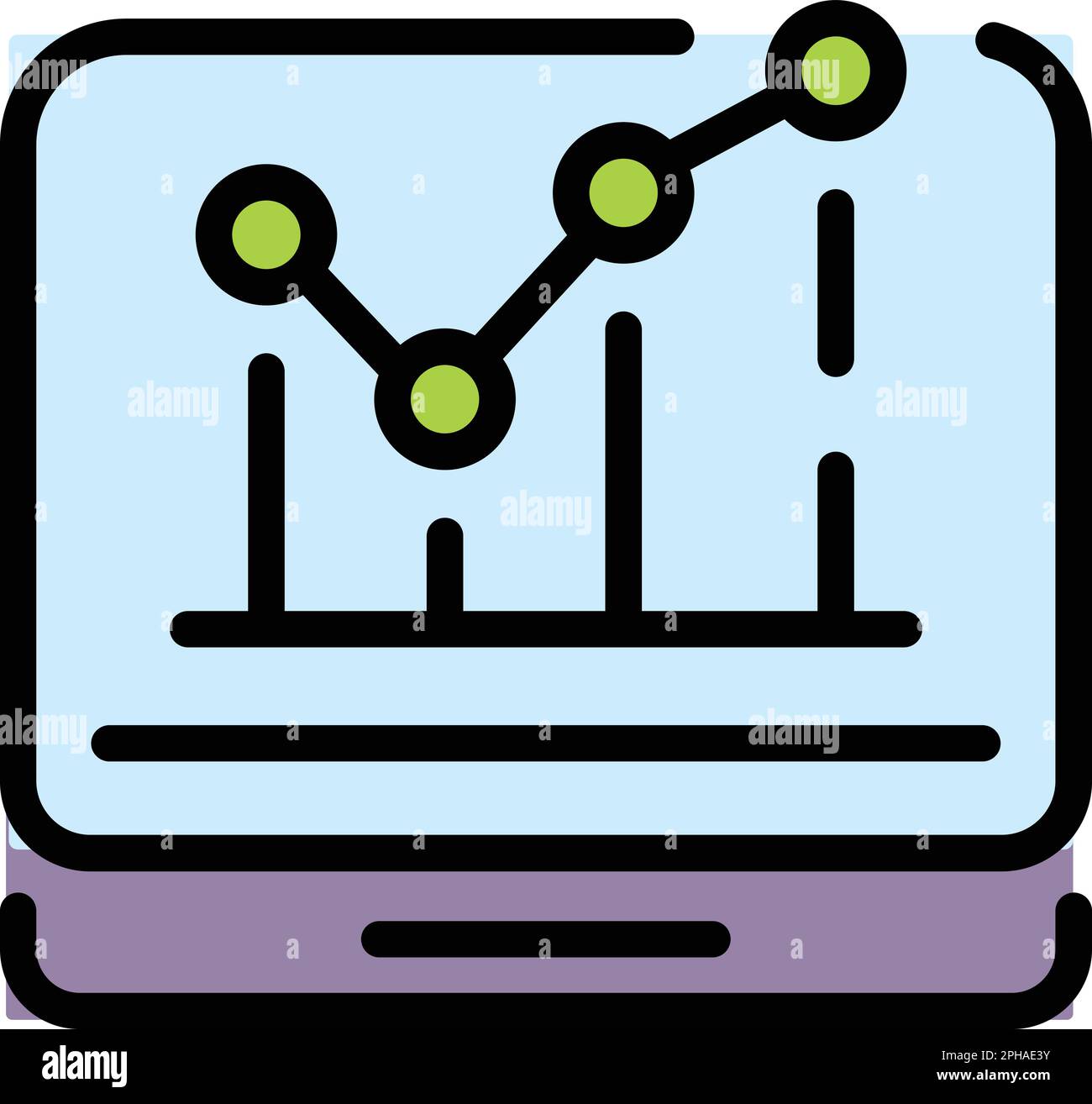 Result money monitor icon. Outline Result money monitor vector icon for ...