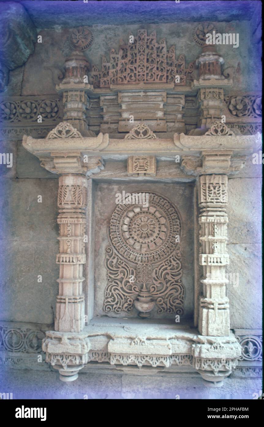 Carved Panel, Adalaj Wav, Gujrat, India Stock Photo - Alamy