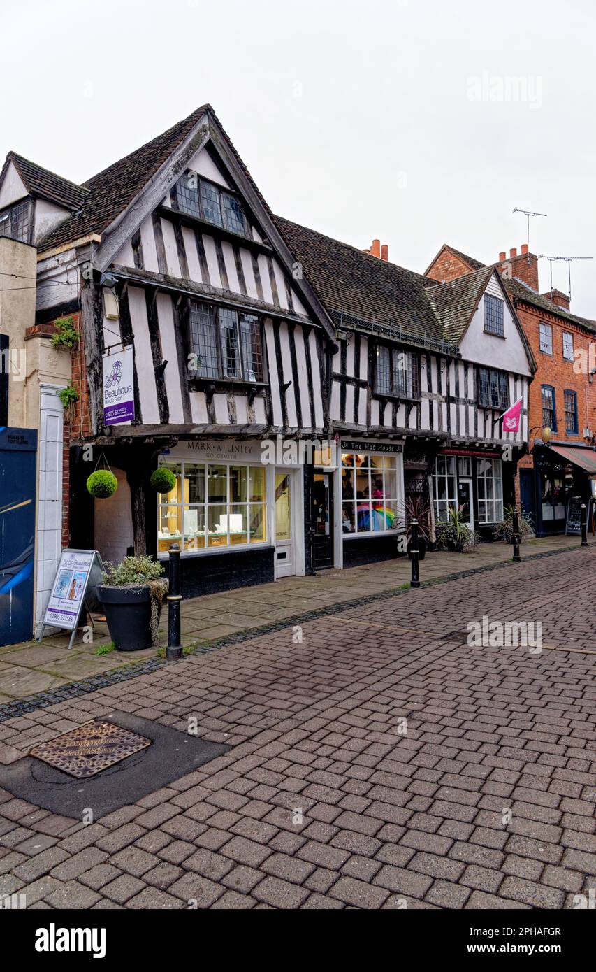 Medieval street in worcester hi-res stock photography and images - Alamy