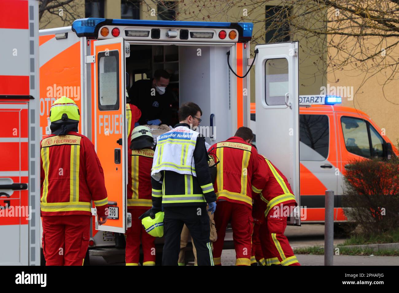 Fire department police ambulance emergency doctor hi-res stock ...