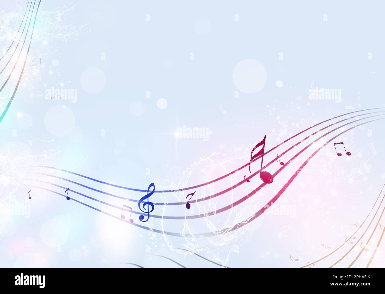 bright party music notes background for flyers and night club posters ...