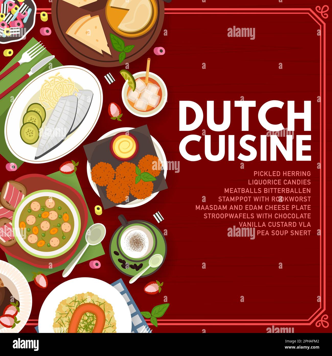 Dutch meatballs Stock Vector Images - Alamy