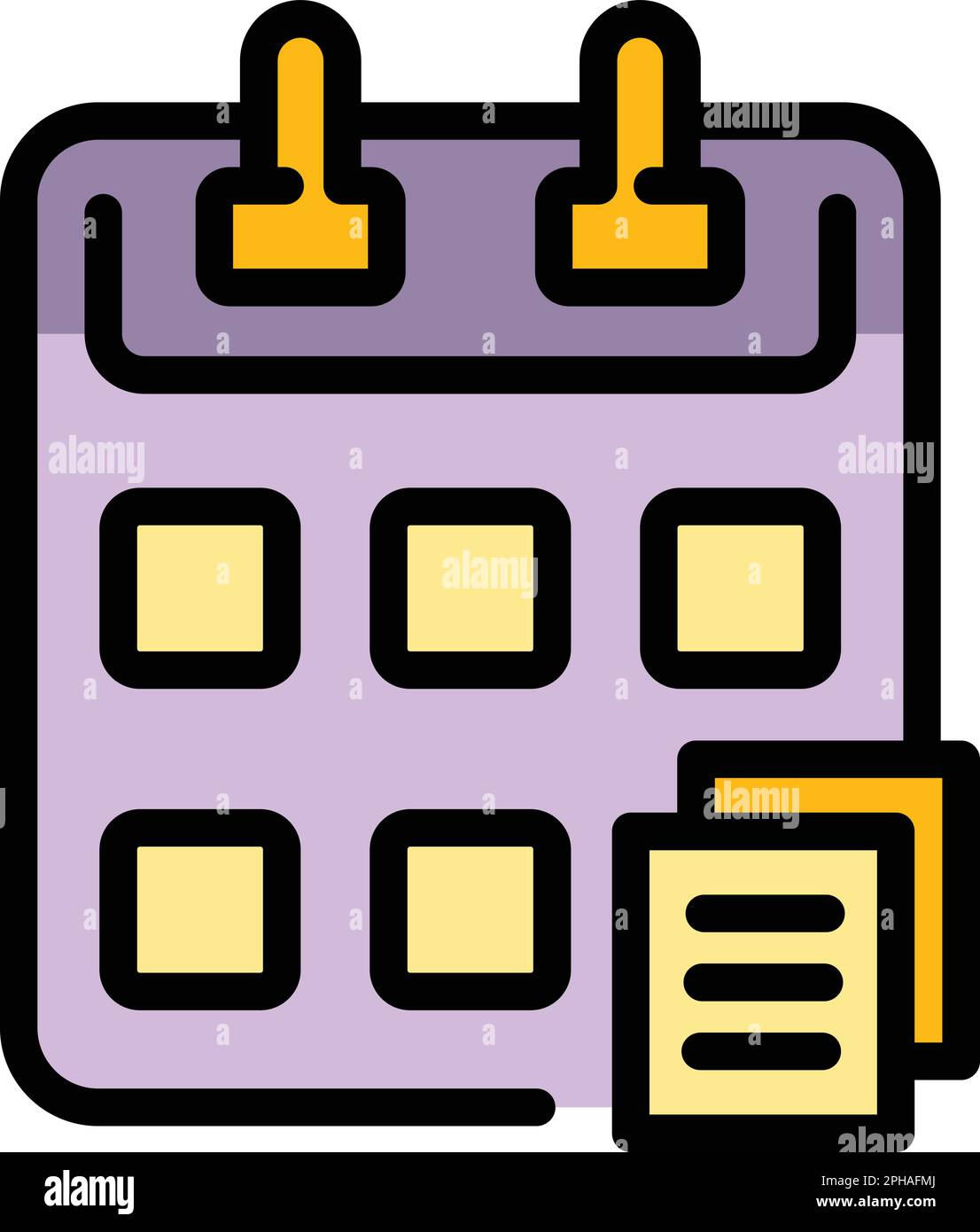 Rush job calendar icon. Outline Rush job calendar vector icon for web ...