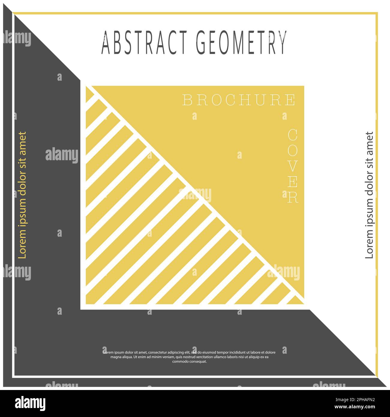 Abstract geometry. Layout of the cover design, brochure, poster, banner ...