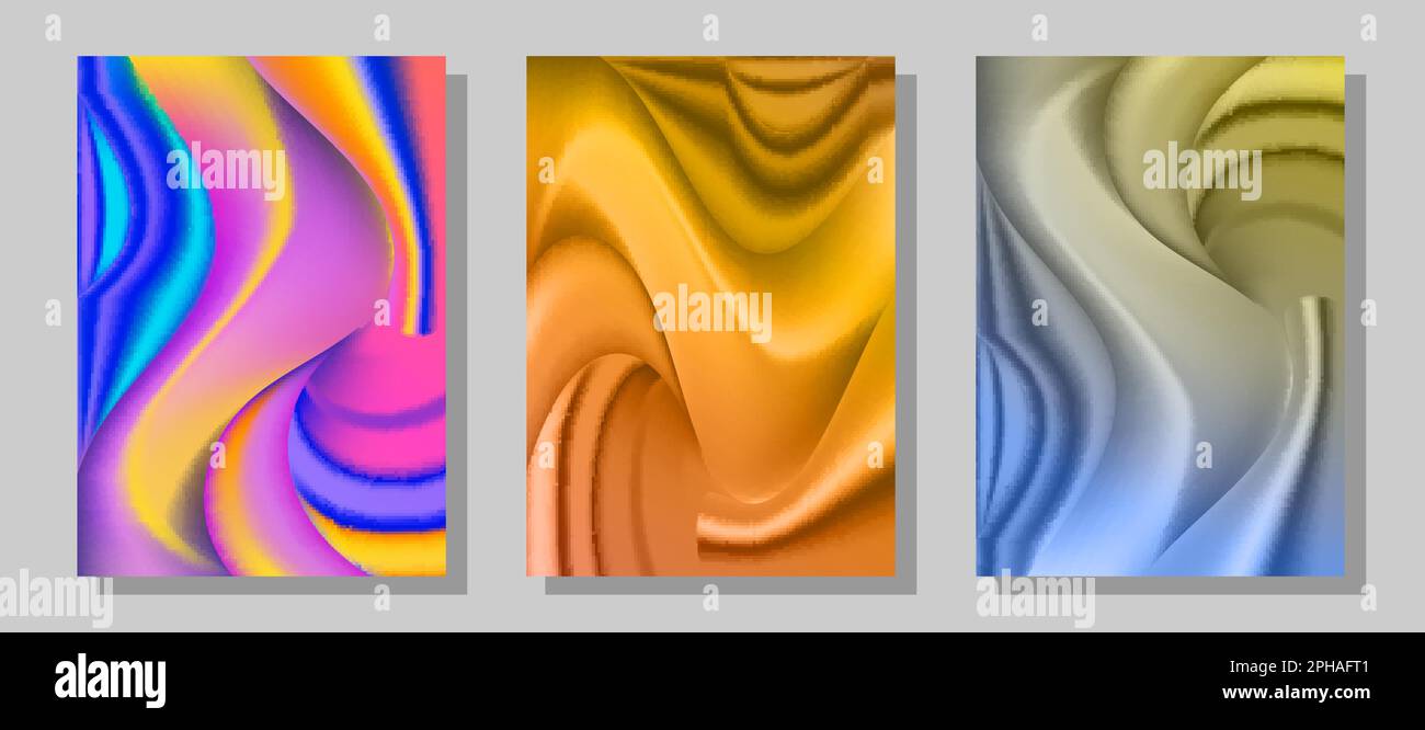 Colorful gradient. Color waves. Template for the title page of a book ...
