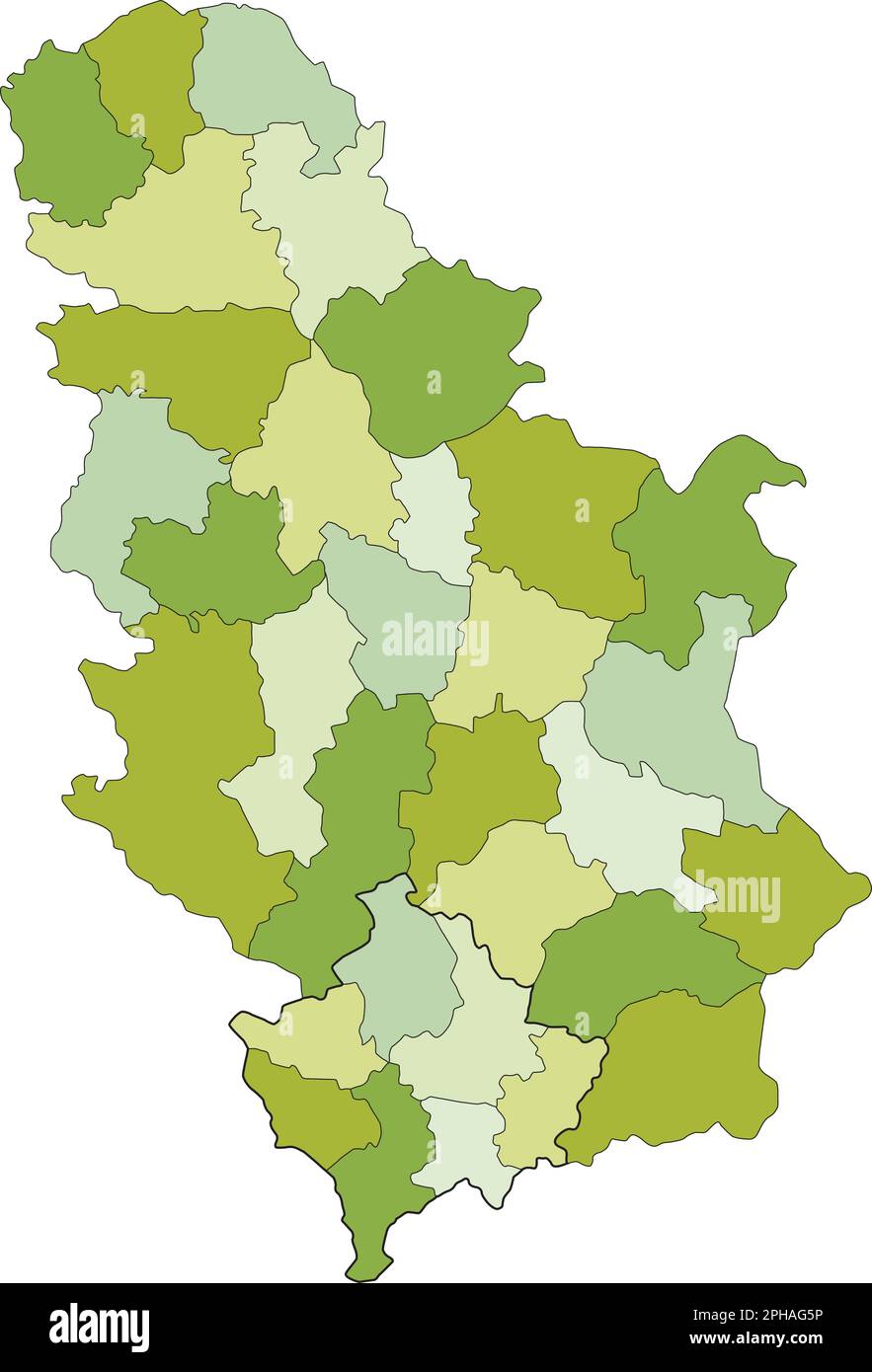 Serbia Flag Map Country Outline With National Flag Stock Photo Alamy ...