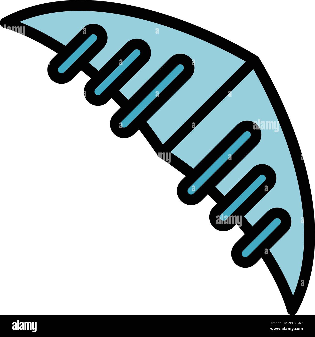 Air glider icon. Outline Air glider vector icon for web design isolated ...