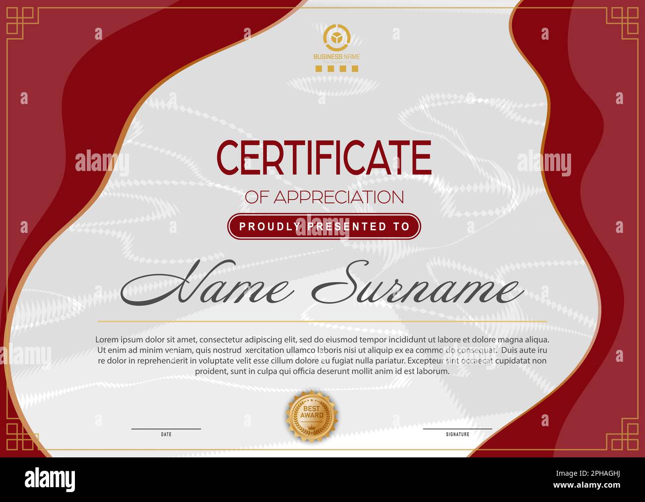 The layout of the certificate, education, qualifications and training ...