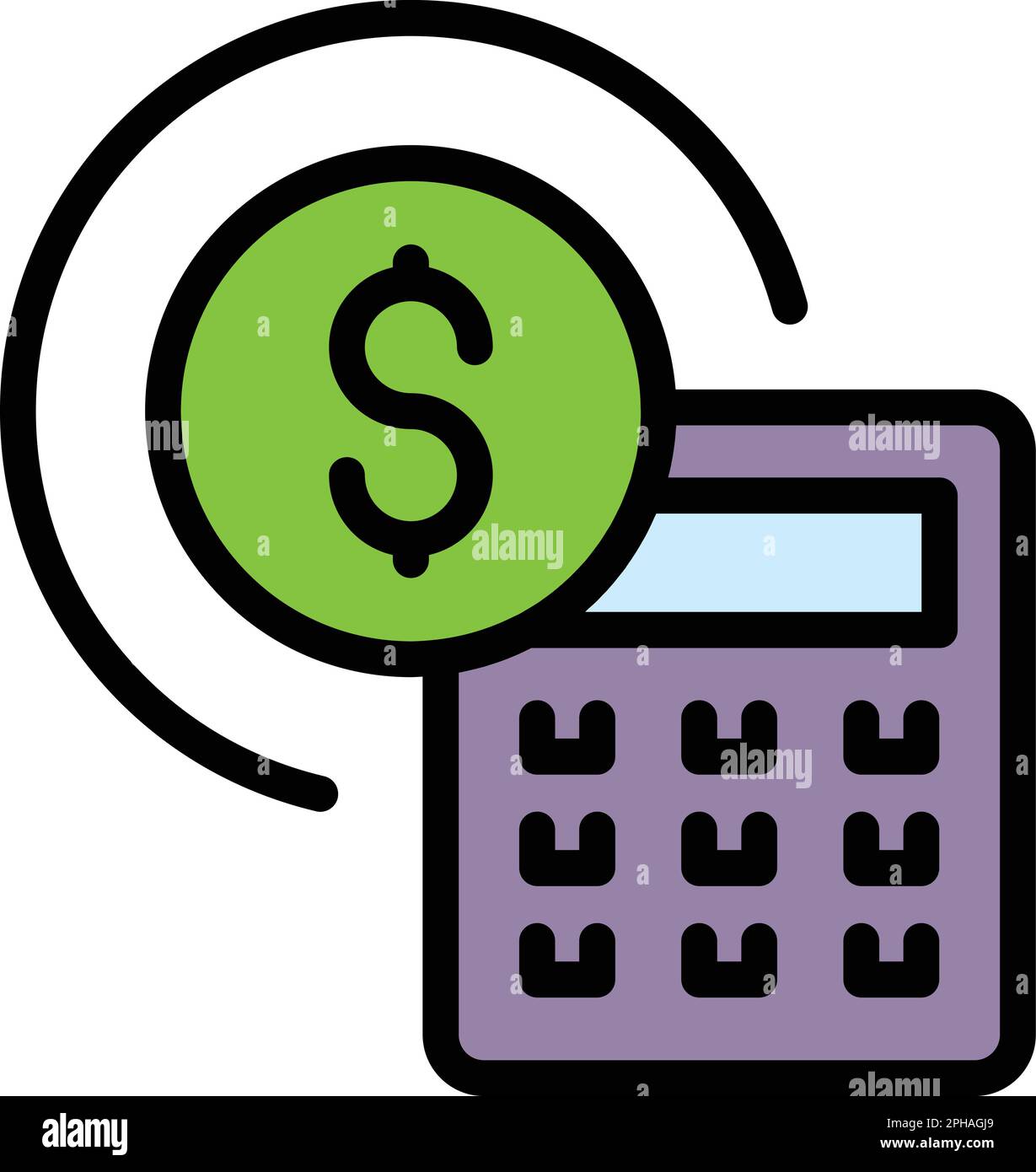 Consumer budget icon. Outline Consumer budget vector icon for web ...