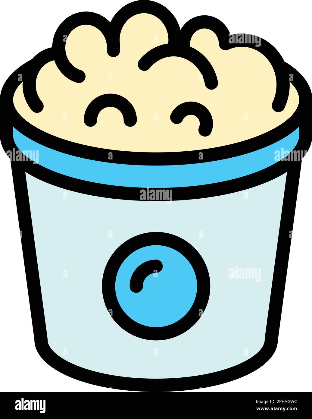 Popcorn box icon. Outline Popcorn box vector icon for web design ...