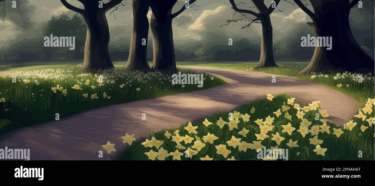 Thick forest trees Stock Vector Images - Alamy