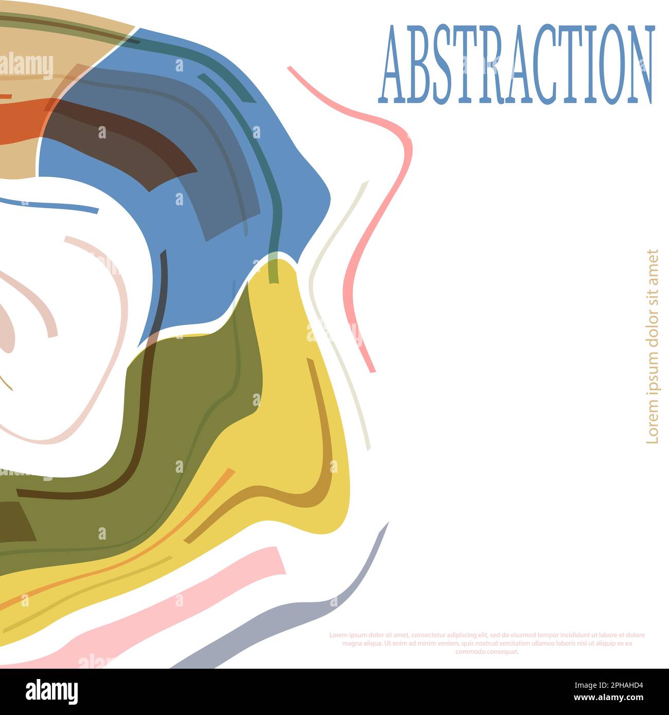 Abstract composition. Template for a corporate design idea. The idea of ...