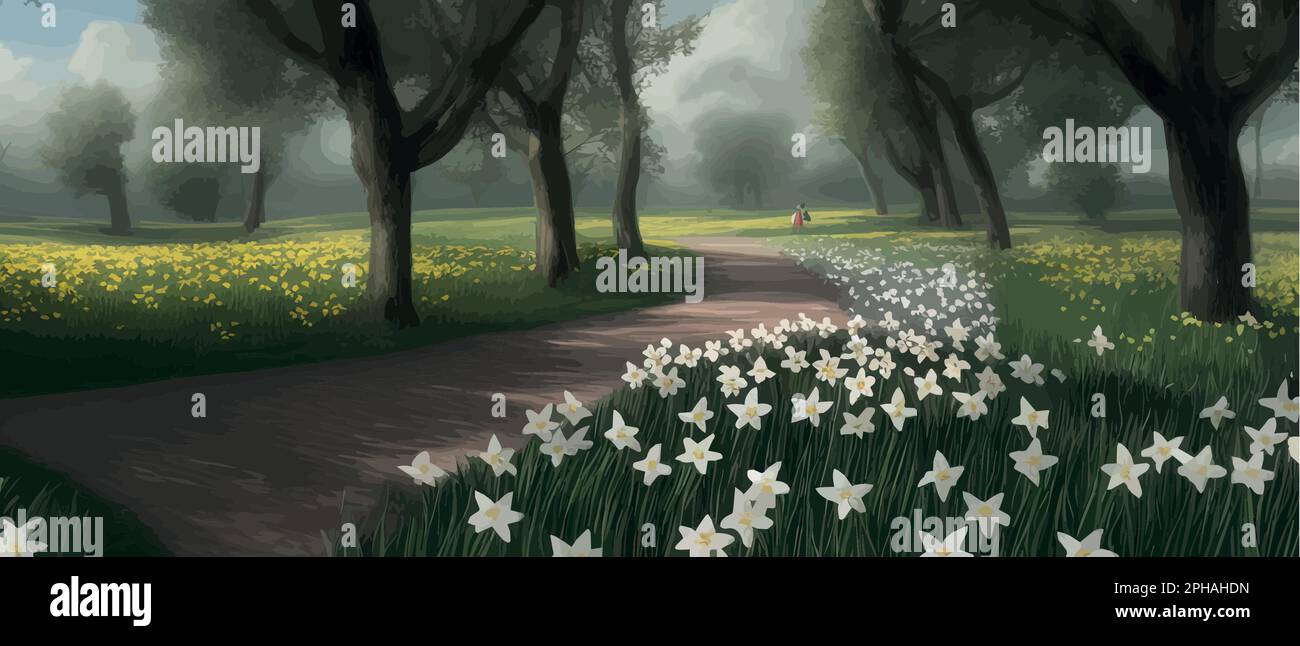 Lighting green vegetation Stock Vector Images - Alamy