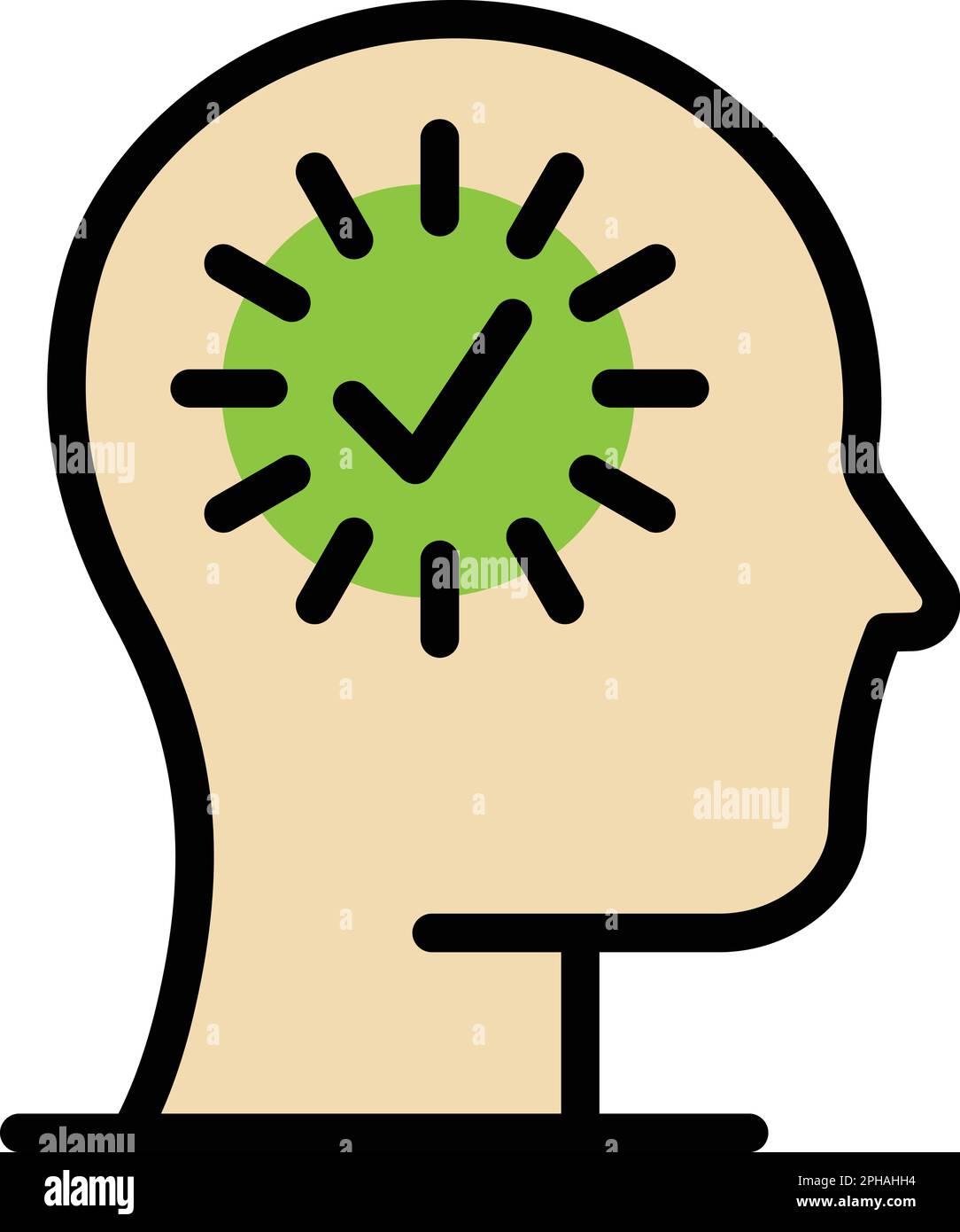 Education mind icon. Outline Education mind vector icon for web design ...