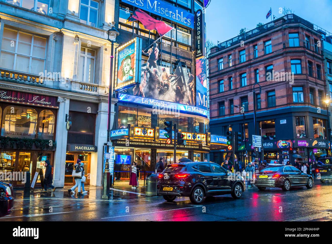 Les Miserables musical in Sondheim Theatre in Shaftesbury Avenue, a ...