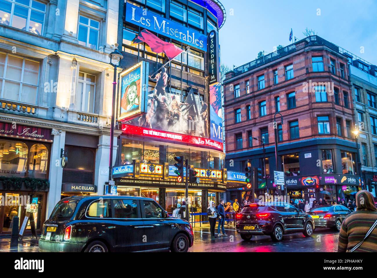 Les Miserables musical in Sondheim Theatre in Shaftesbury Avenue, a ...