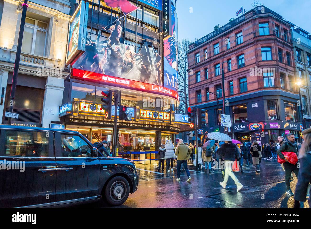 Les Miserables musical in Sondheim Theatre in Shaftesbury Avenue, a ...