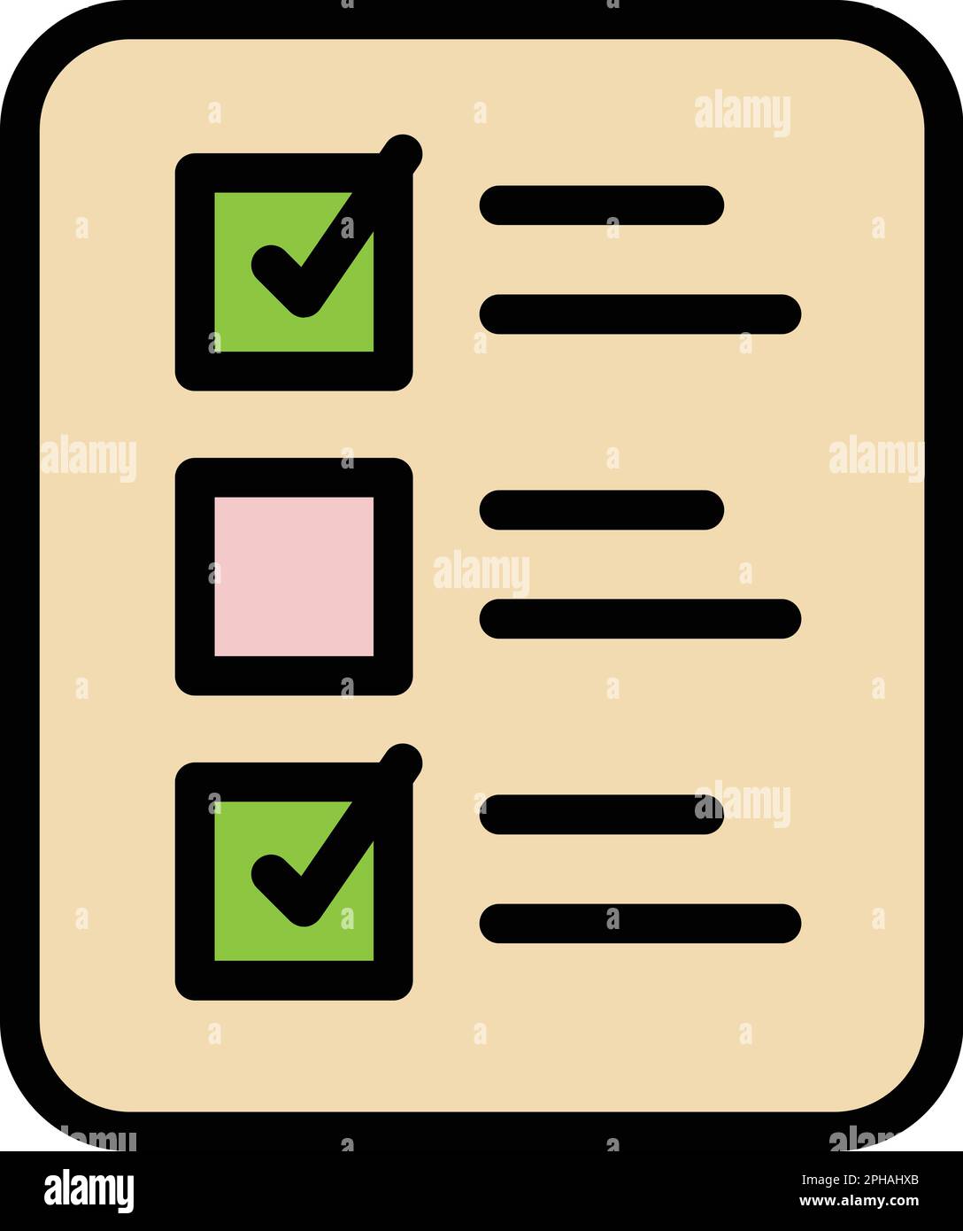 Education checklist icon. Outline Education checklist vector icon for ...