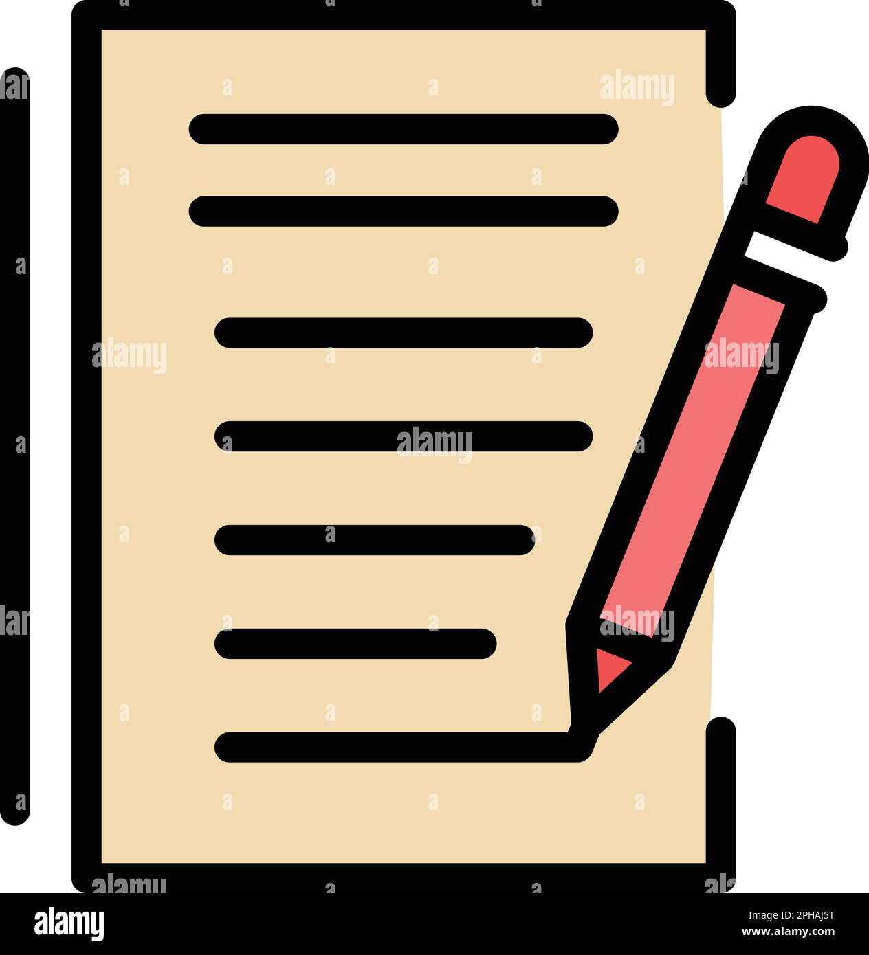 Course writing icon. Outline Course writing vector icon for web design ...
