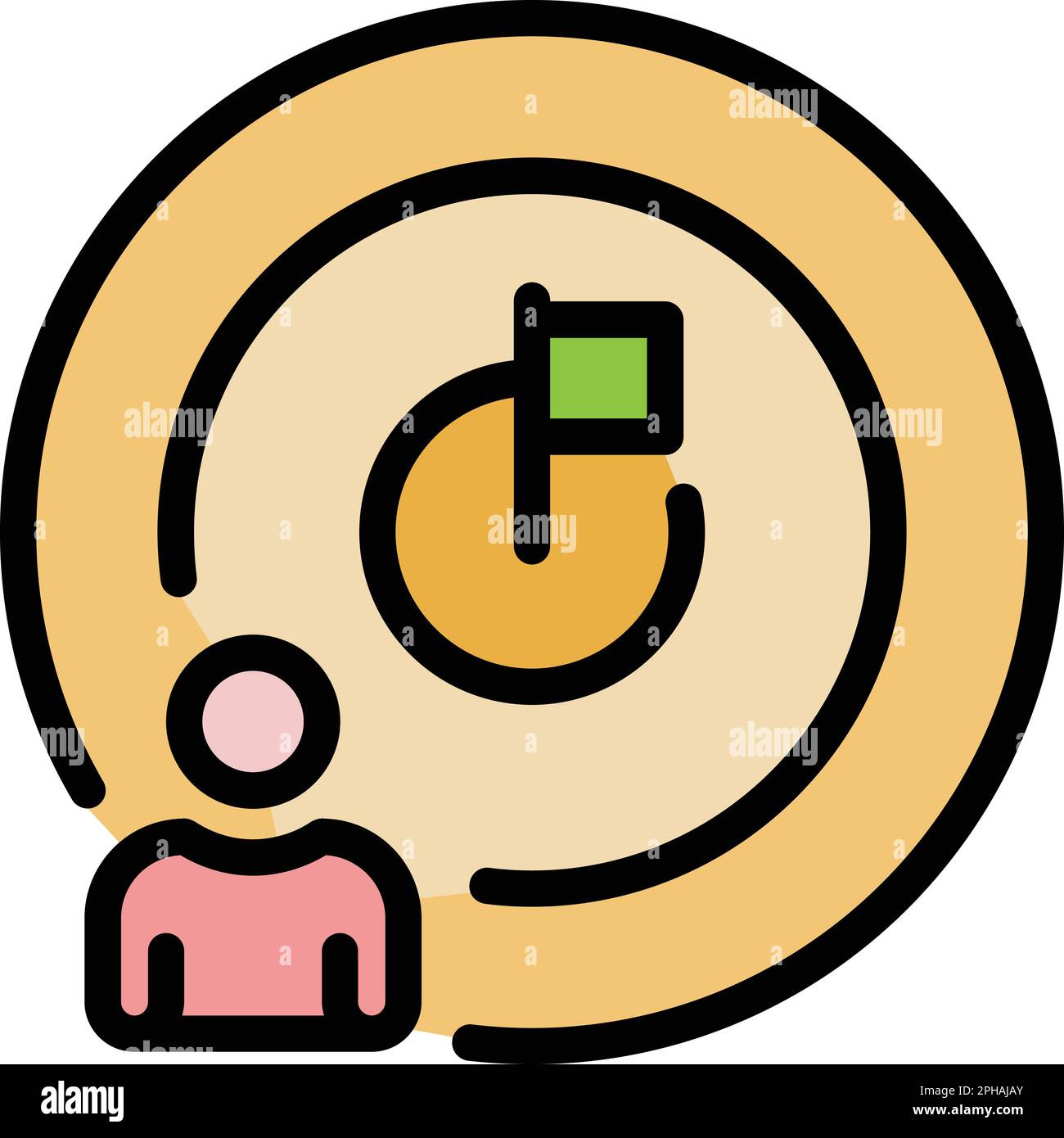 Education path icon. Outline Education path vector icon for web design ...