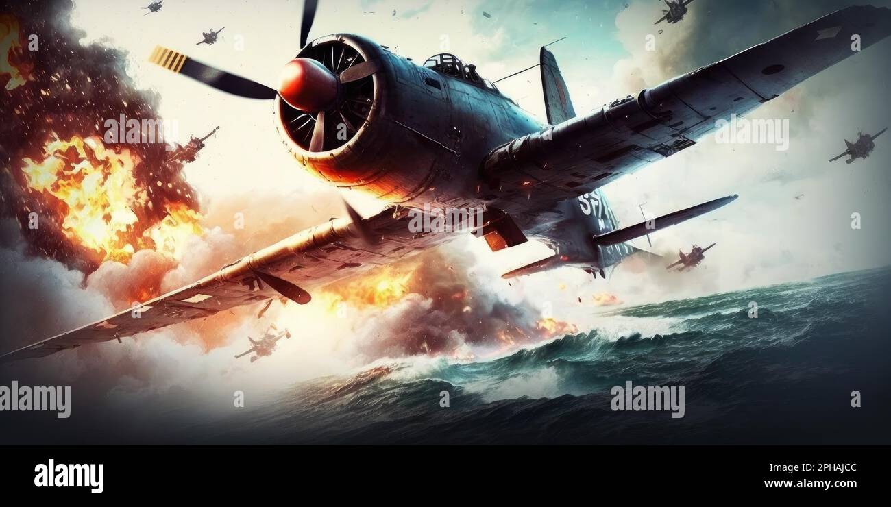 Battle of midway flying hi-res stock photography and images - Alamy