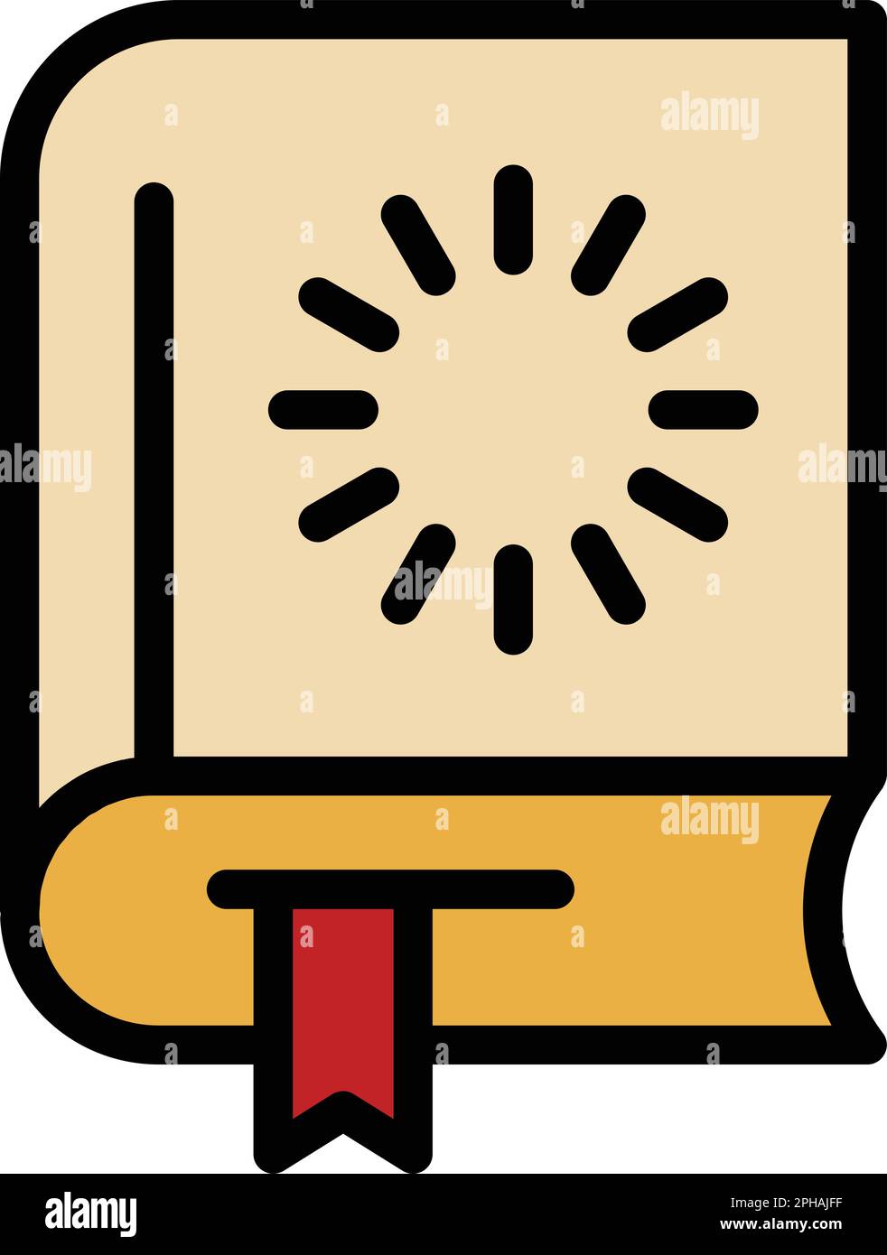Loading book icon. Outline Loading book vector icon for web design ...