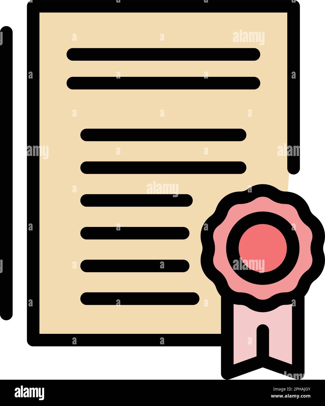 School diploma icon. Outline School diploma vector icon for web design ...