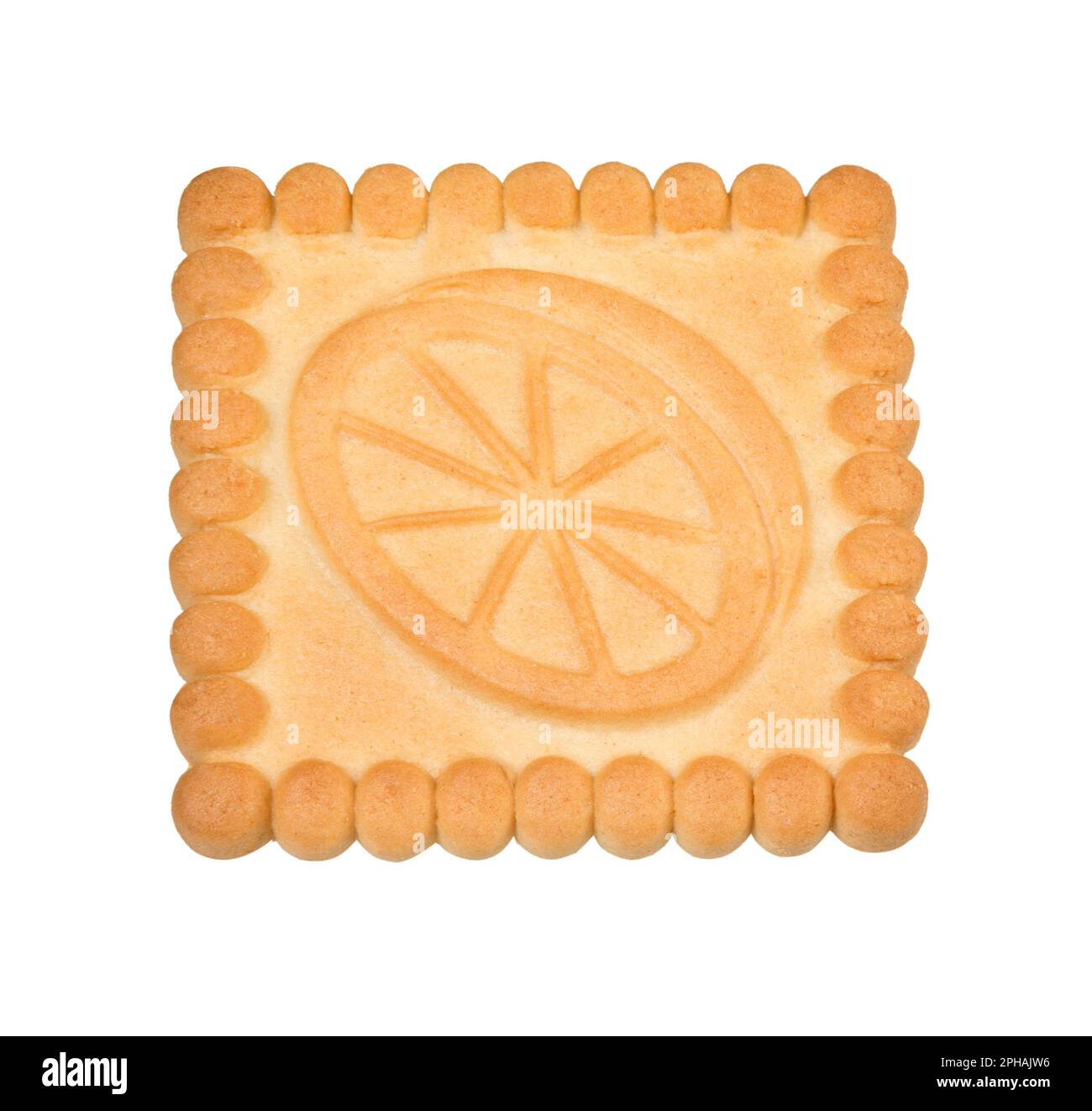 Biscuits isolated on white background. Rectangular butter biscuits ...