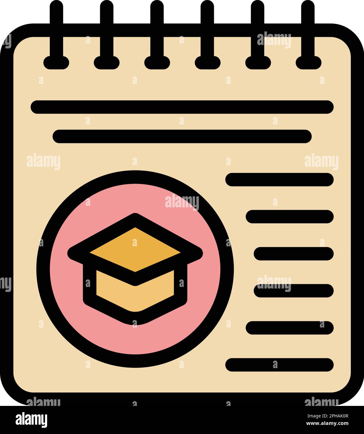 Student history icon. Outline Student history vector icon for web ...