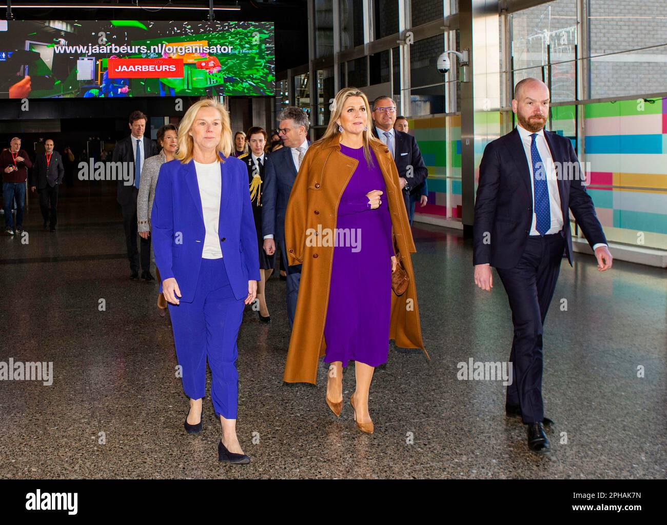 Utrecht, Niederlande. 27th Mar, 2023. Queen Maxima of The Netherlands ...