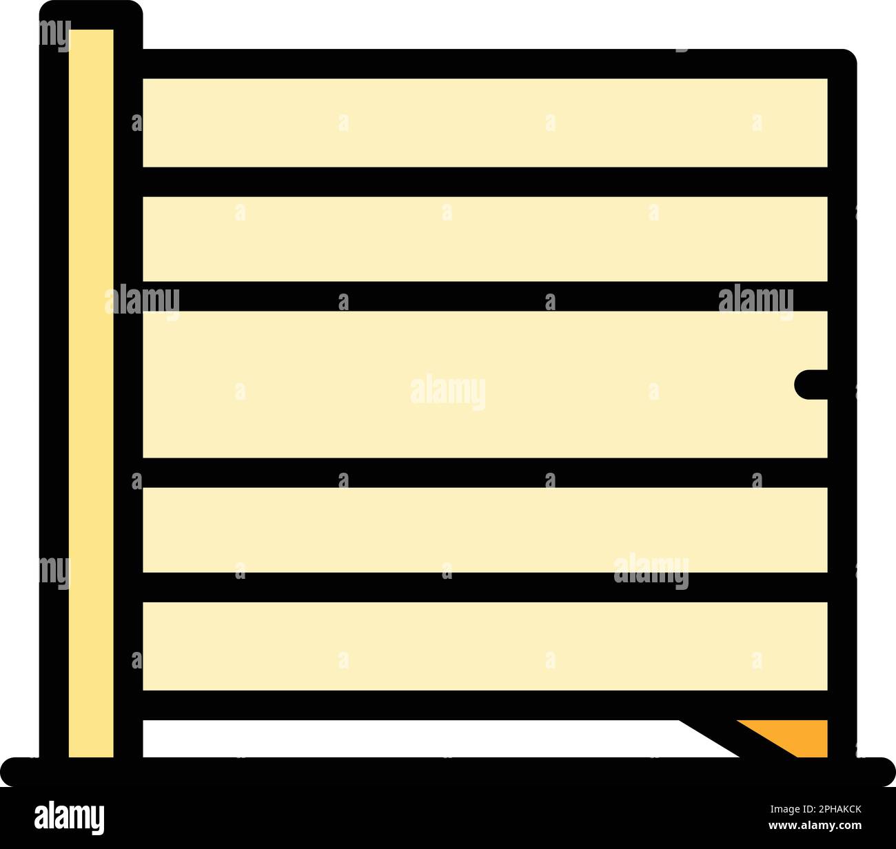 Automatic gate icon. Outline Automatic gate vector icon for web design ...