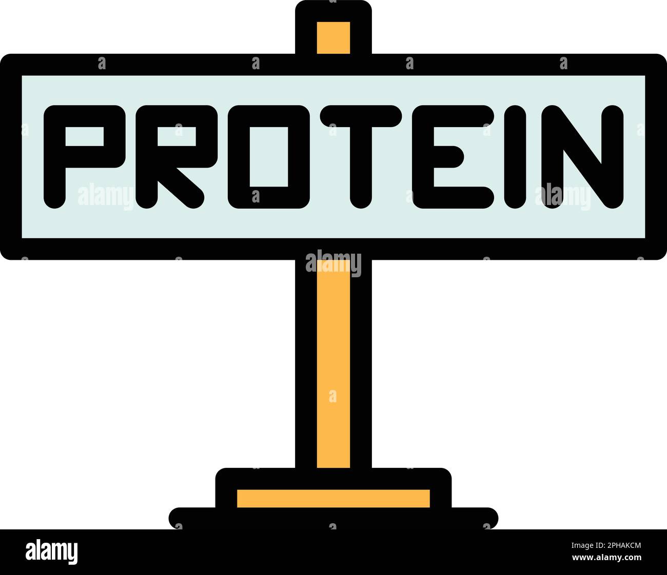 Healthy protein icon. Outline Healthy protein vector icon for web ...