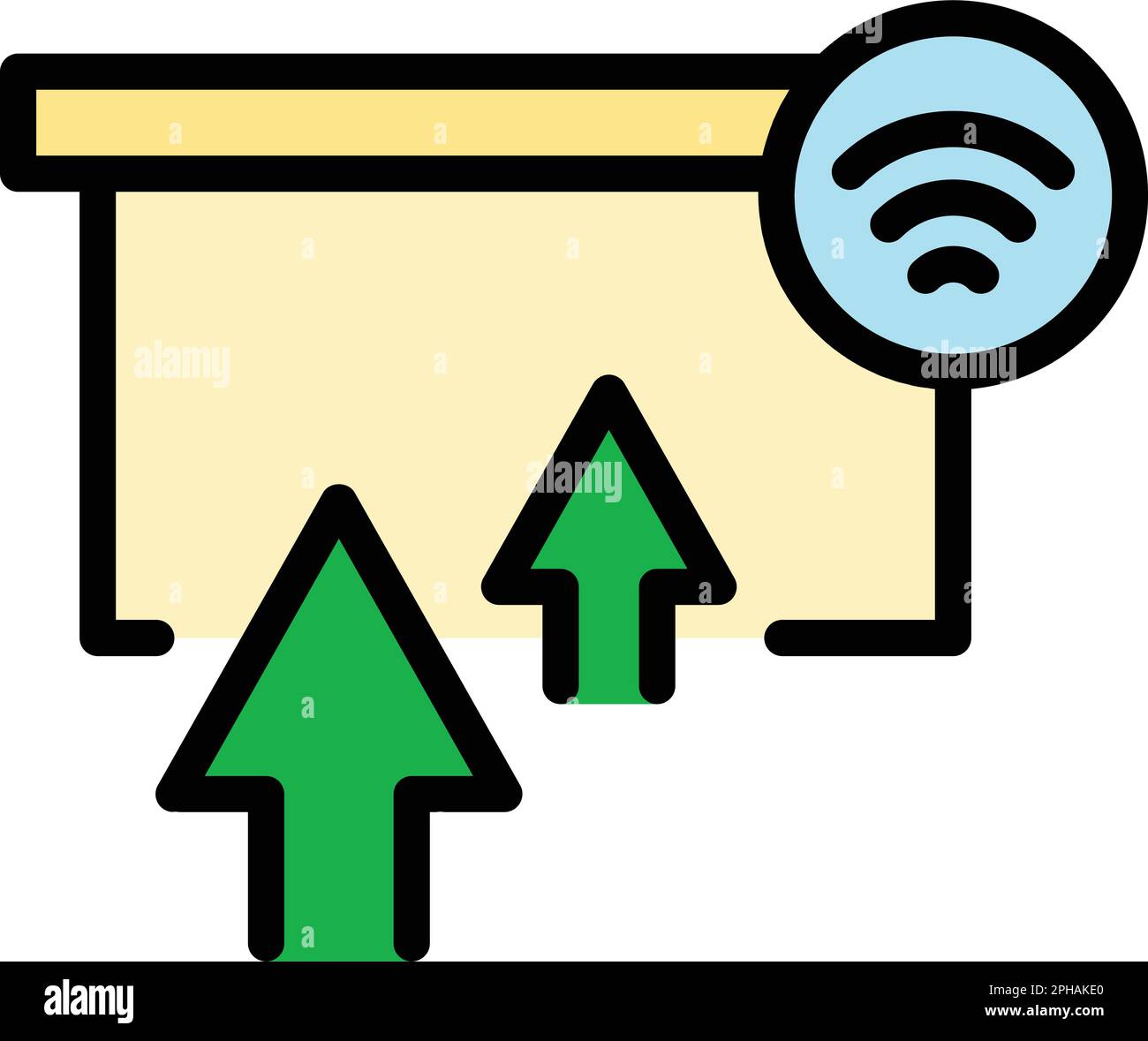 Wireless gate icon. Outline Wireless gate vector icon for web design ...