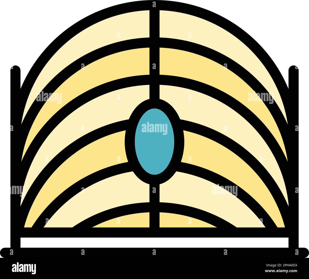 Home automatic gate icon. Outline Home automatic gate vector icon for ...