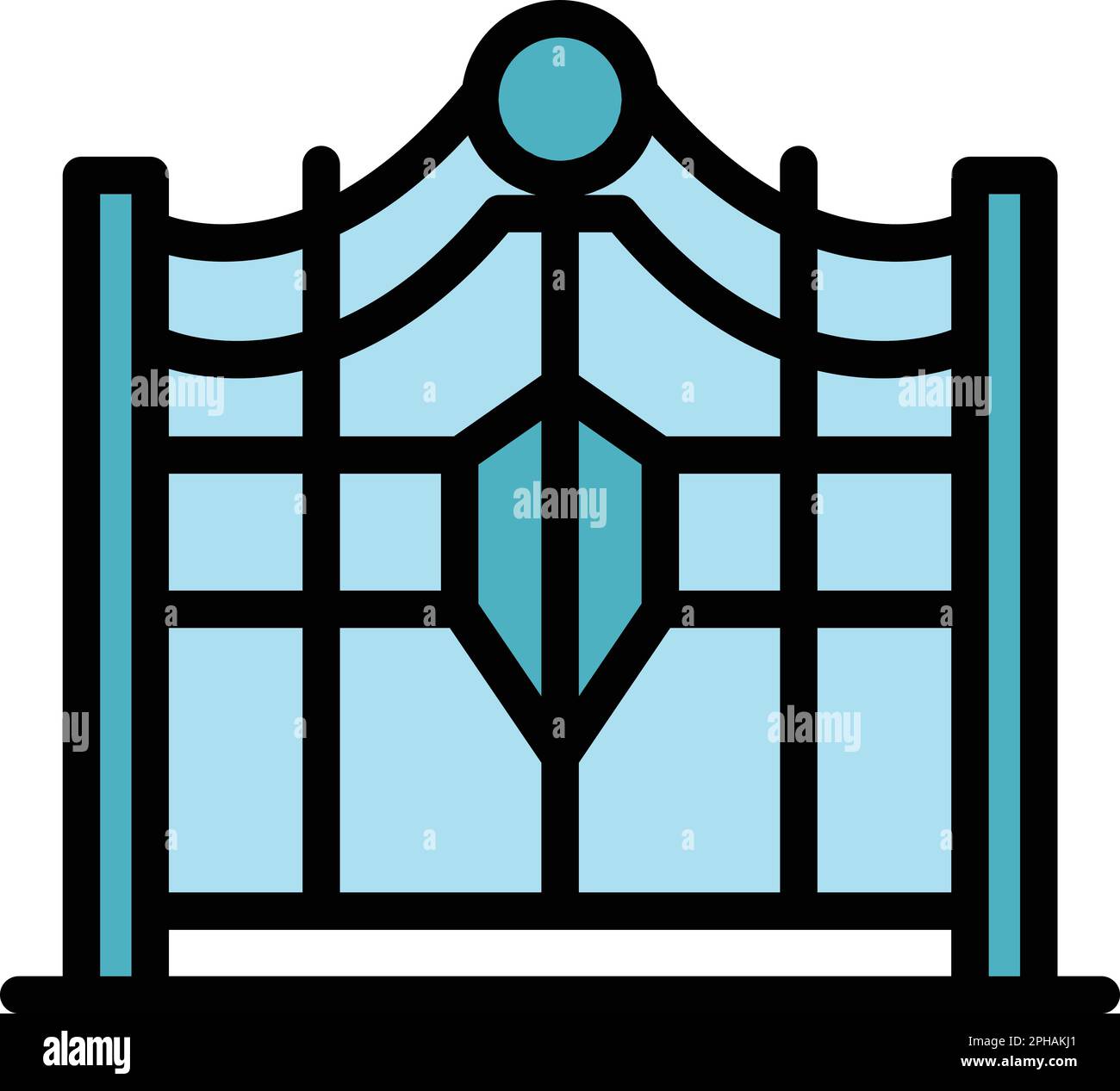 Gate control icon. Outline Gate control vector icon for web design ...