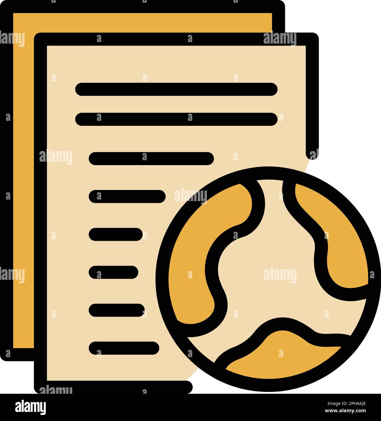 International education icon. Outline International education vector ...