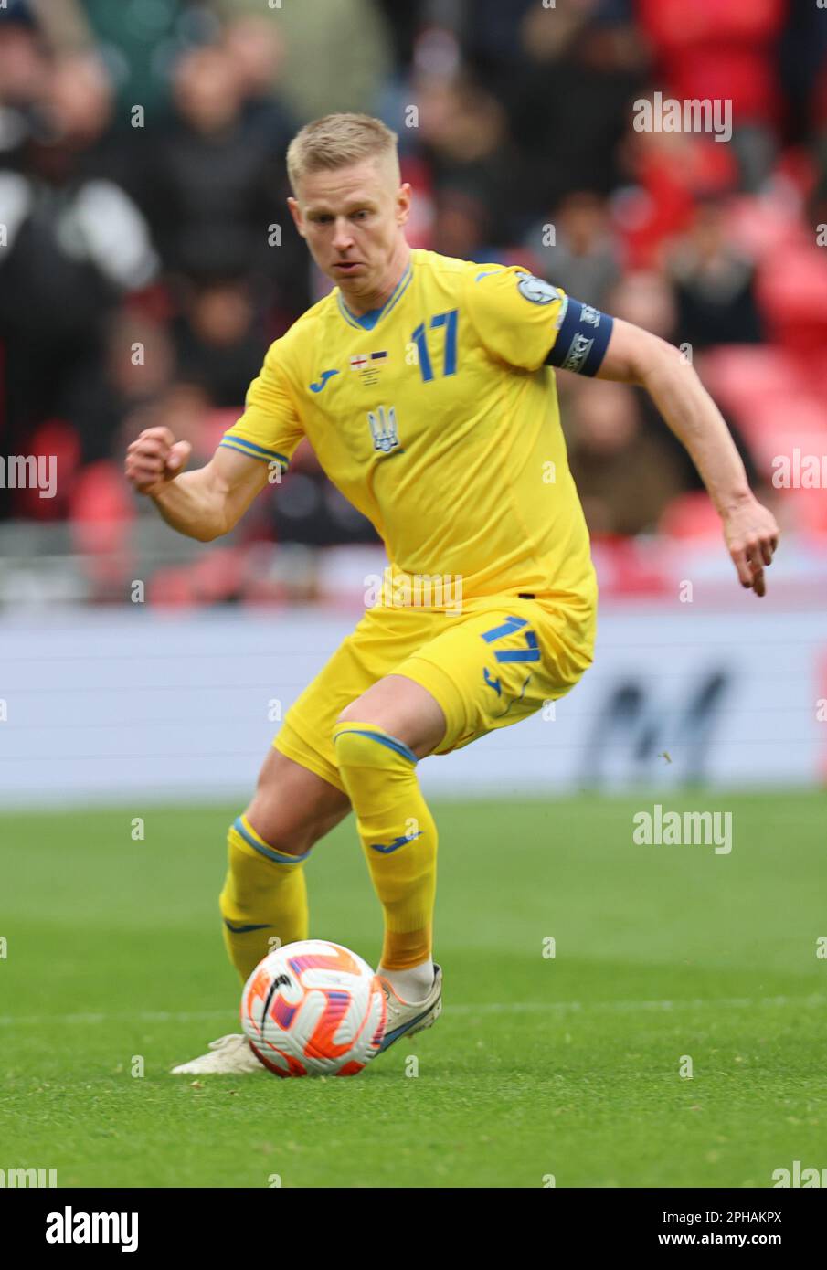 Oleksandr Zinchenko Arsenal Of Ukraine During Uefa Euro 2024 Qualifier