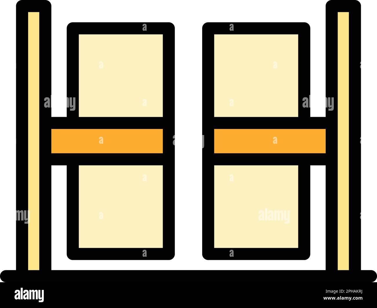 Smart gate system icon. Outline Smart gate system vector icon for web ...
