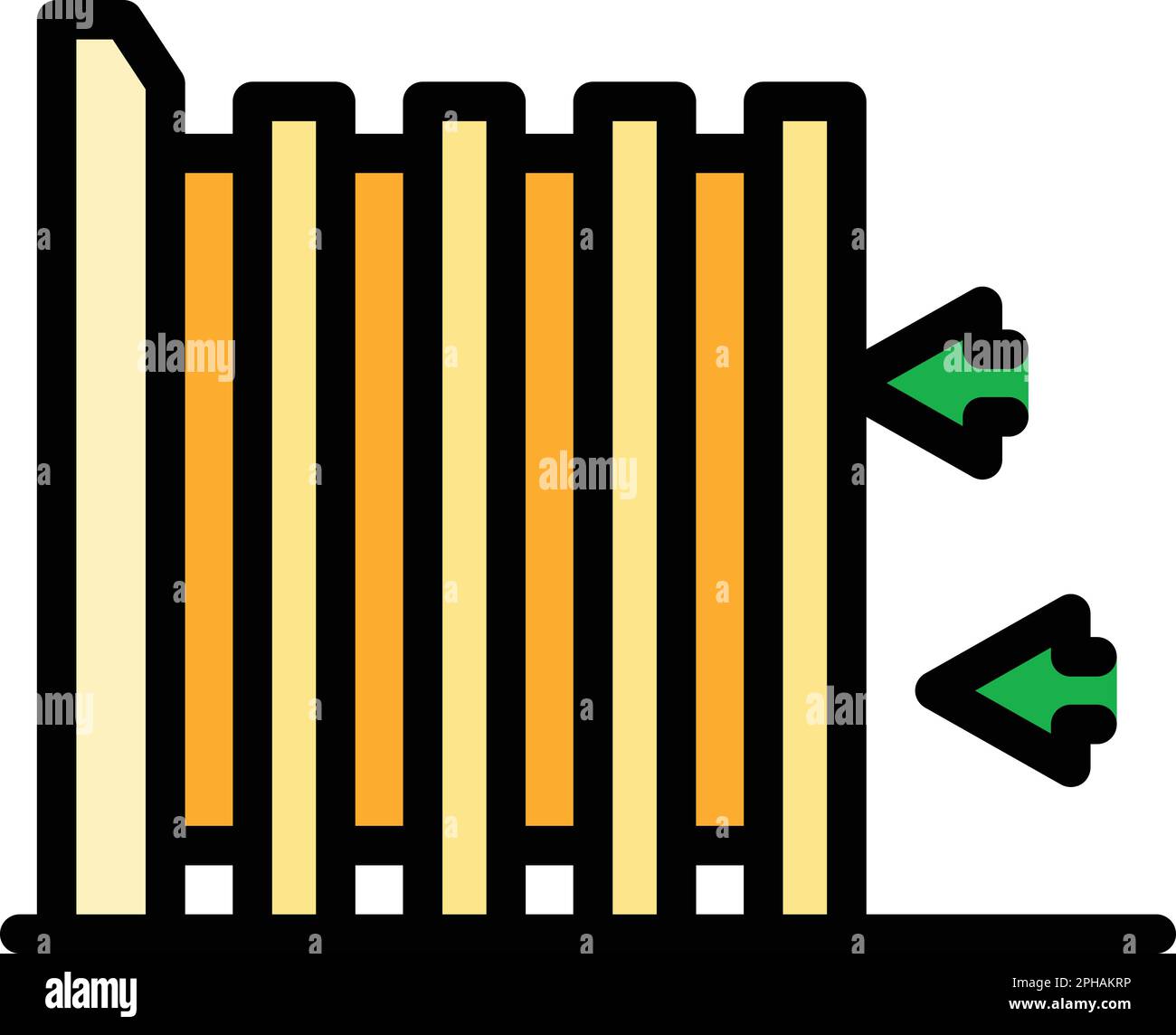 Automatic entrance icon. Outline Automatic entrance vector icon for web ...